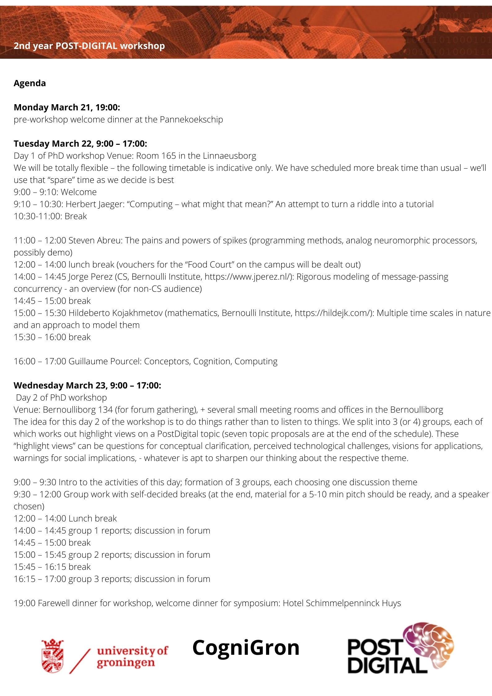 Second year POST-DIGITAL workshop – POST-DIGITAL